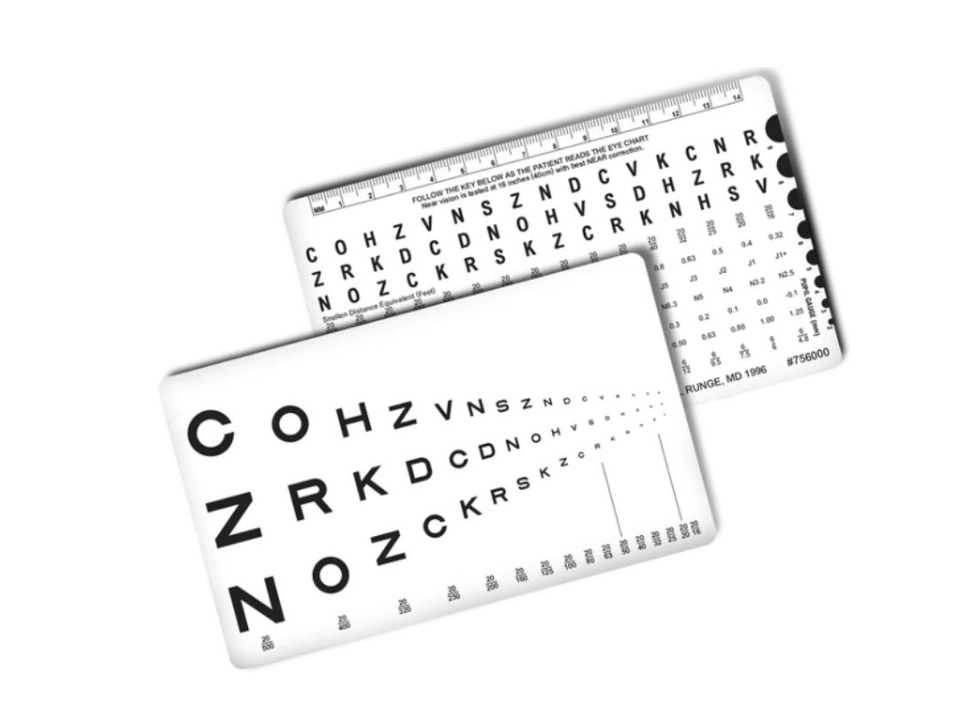 Runge Pocket Near Vision Chart - Eye See you Ophthalmics